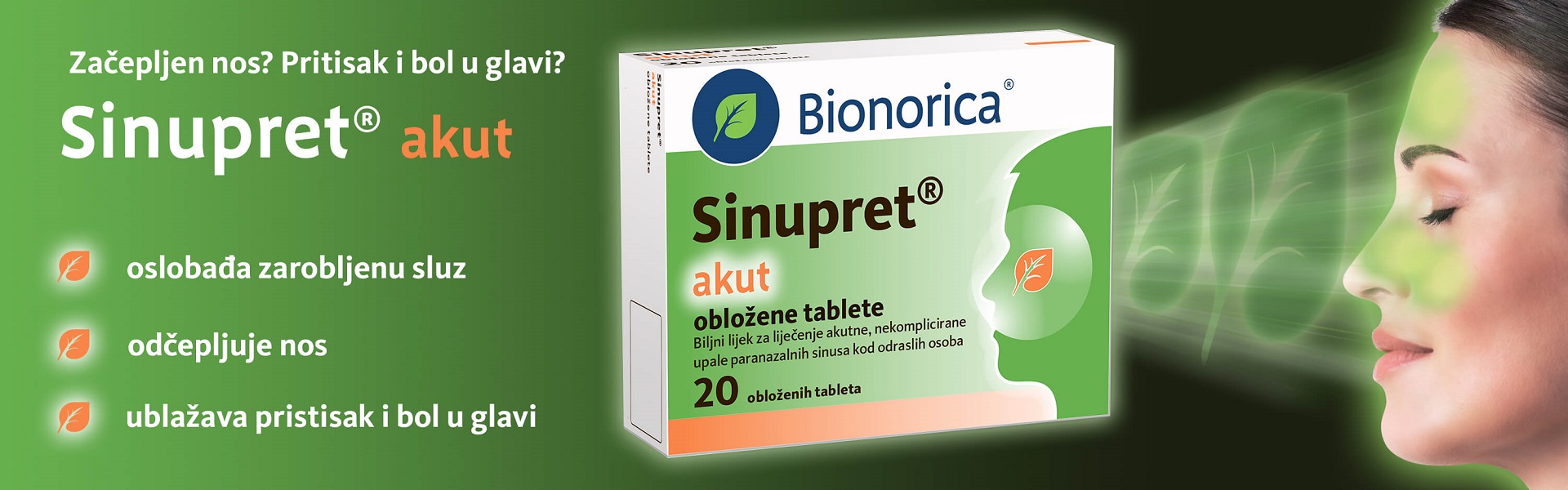 Sinupret® - Snažna kombinacija 5 ljekovitih biljaka dokazanog djelovanja
